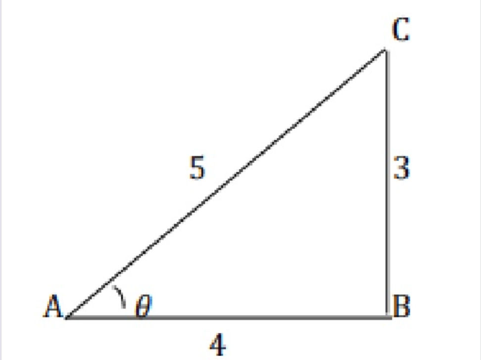 The image shows a right triangle with sides | StudyX