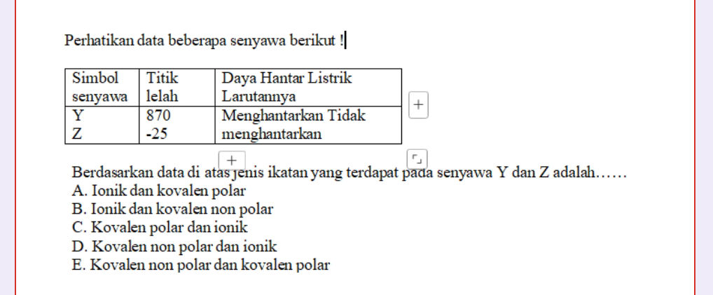 Perhatikan data beberapa senyawa berikut! | | StudyX
