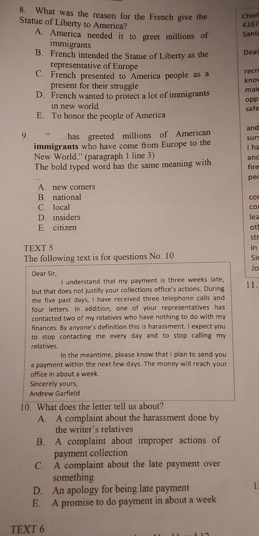 8. What was the reason for the French give | StudyX