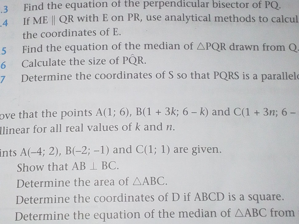 Find the equation of the perpendicular | StudyX