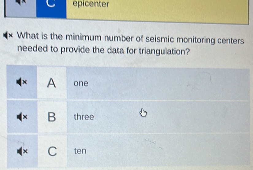 What is the minimum number of seismic | StudyX
