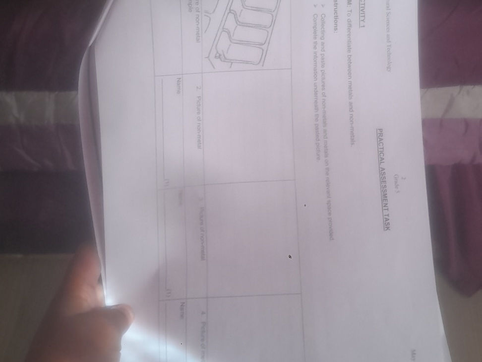 ACTIVITY 1 M: To differentiate between | StudyX
