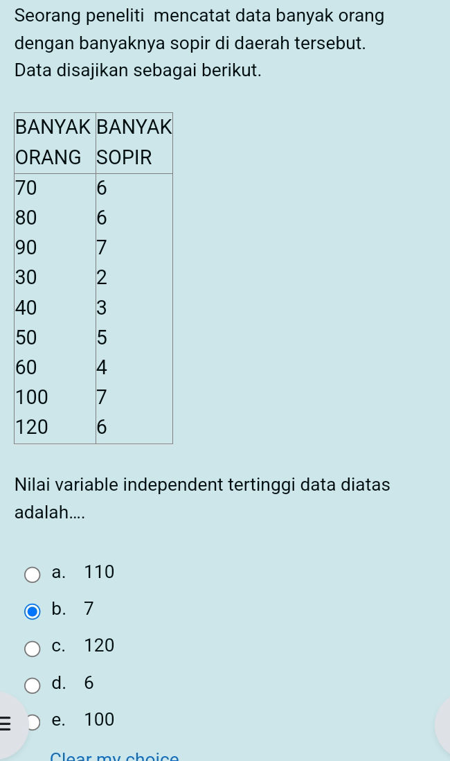 Seorang peneliti mencatat data banyak orang | StudyX