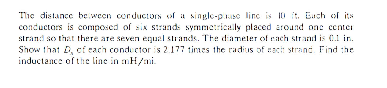 The distance between conductors of a | StudyX
