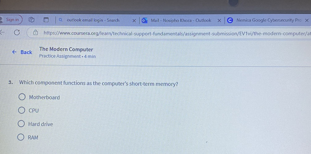 3. Which component functions as the | StudyX
