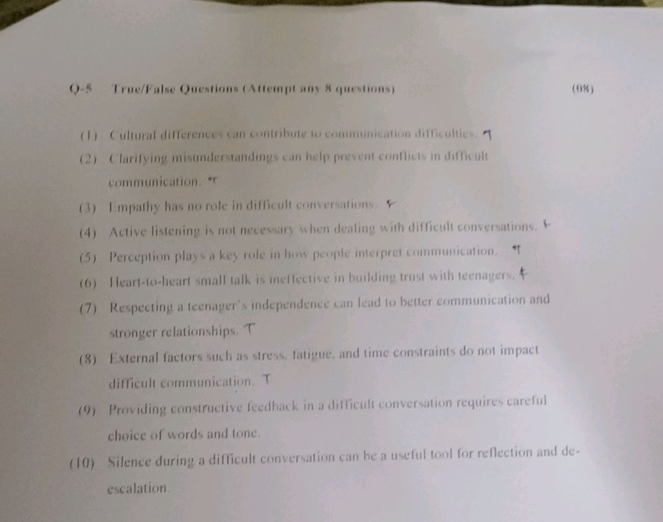 (1) Cultural differences can contribute to | StudyX