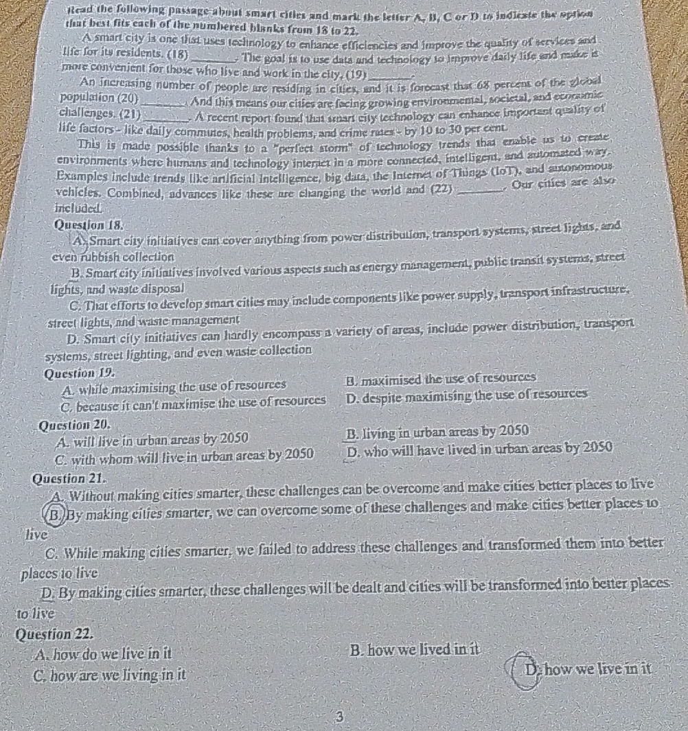 Read the following passage about smart | StudyX