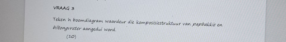 VRAAG 3 Teken 'n boomdiagram waardeur die | StudyX