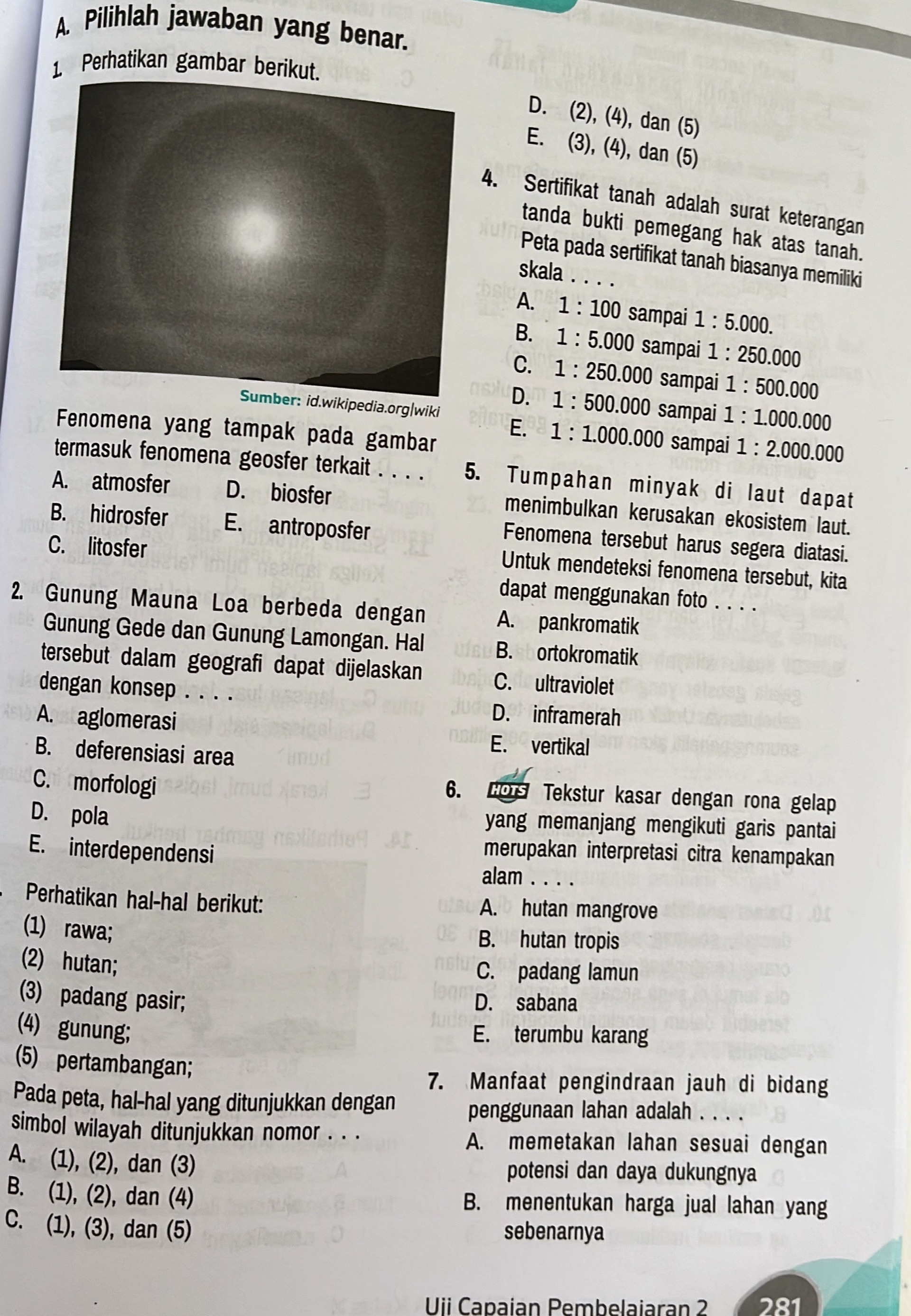 1. Perhatikan gambar berikut. Fenomena yang | StudyX