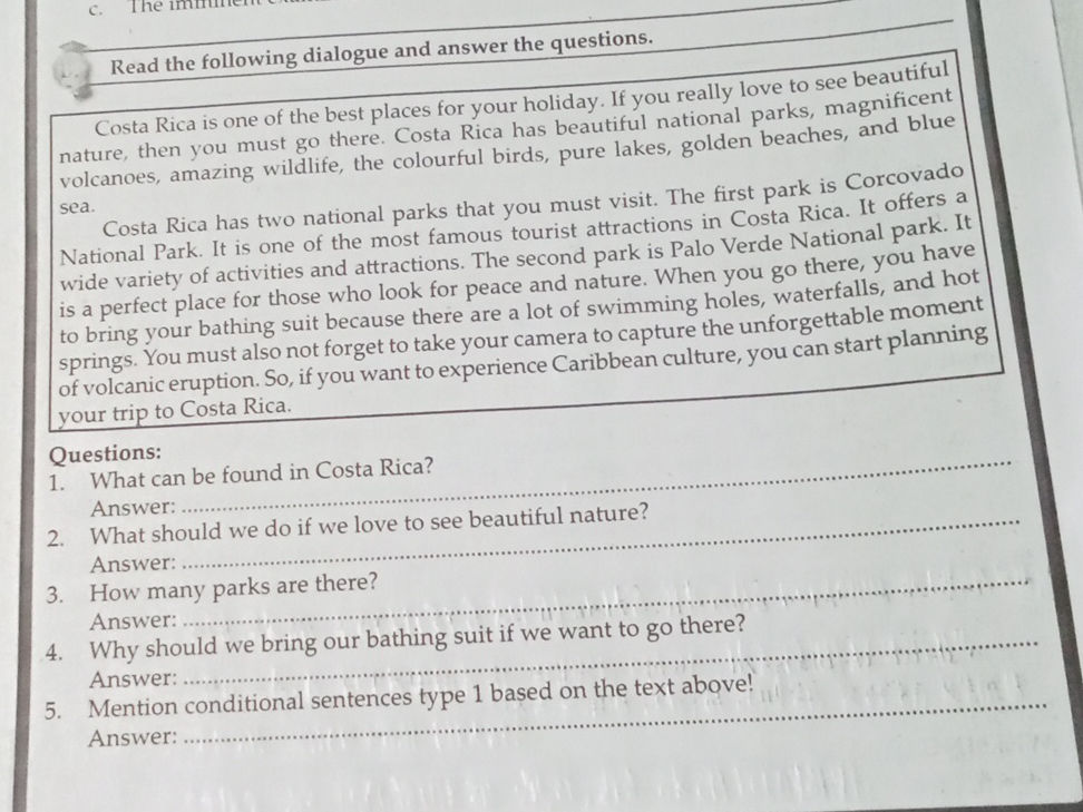 Read the following dialogue and answer the | StudyX