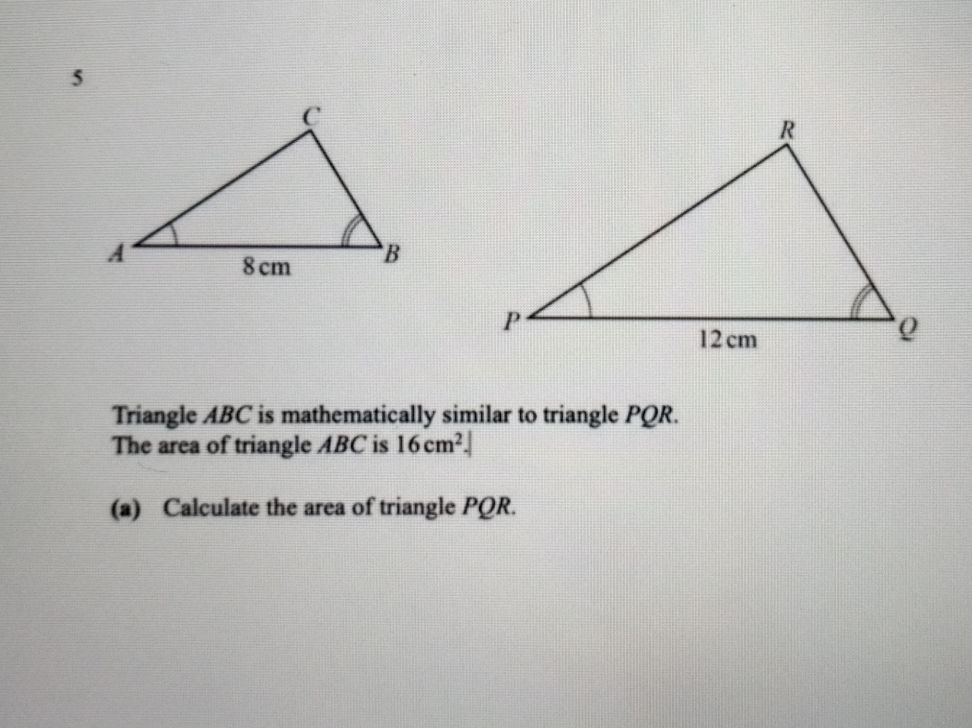 Triangle $ABC$ is mathematically similar to | StudyX