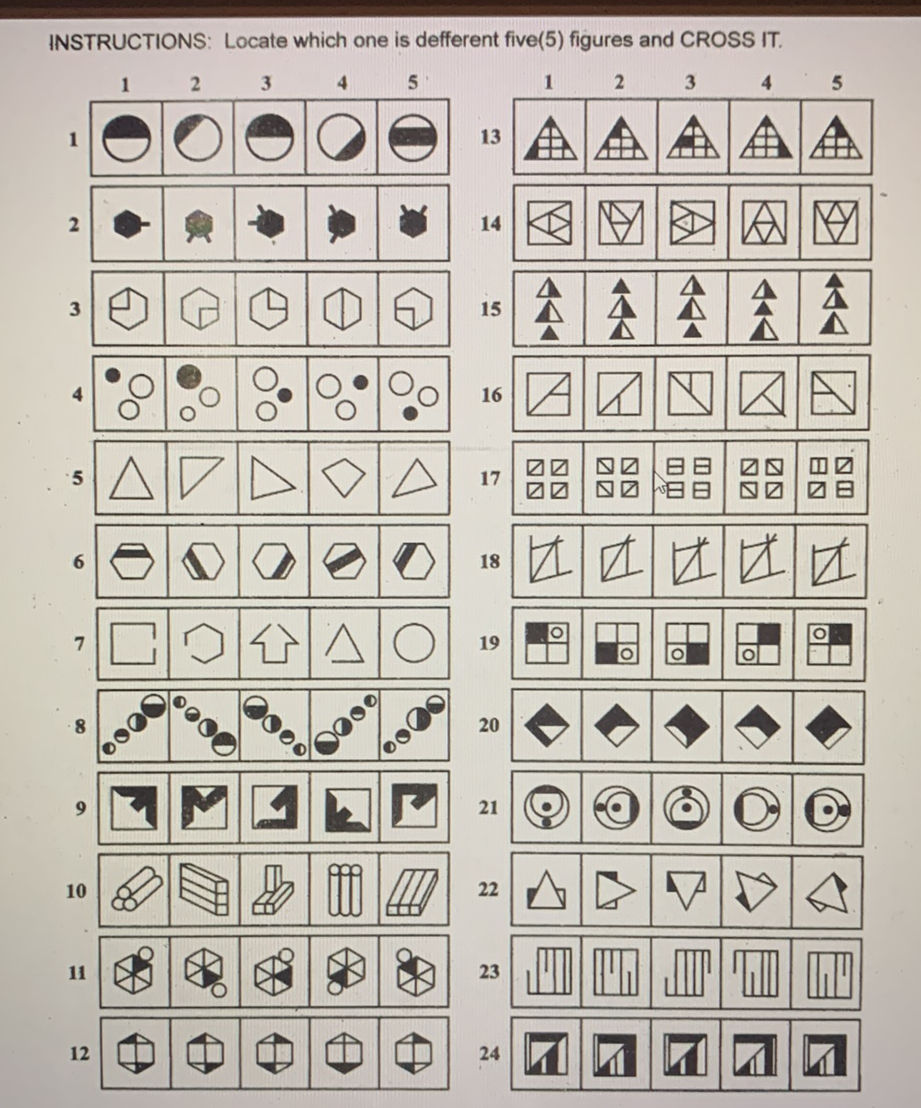 INSTRUCTIONS: Locate which one is defferent | StudyX