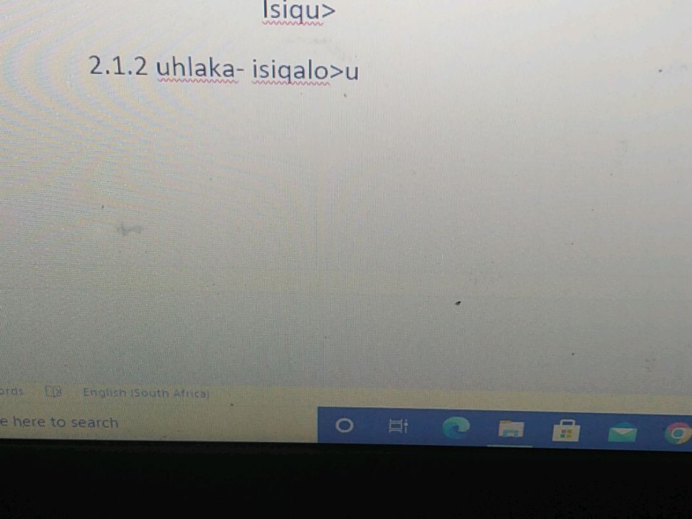 Isiqalo u | StudyX
