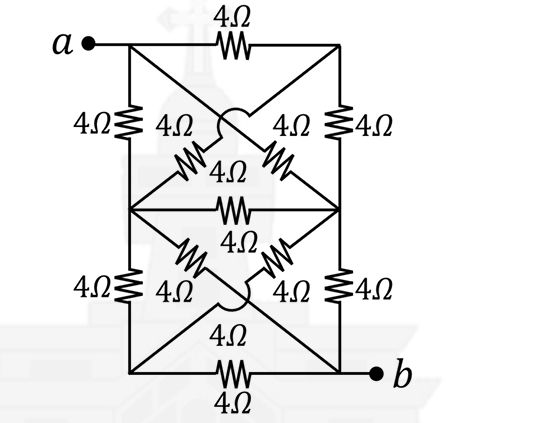 The image shows a complex electrical circuit | StudyX