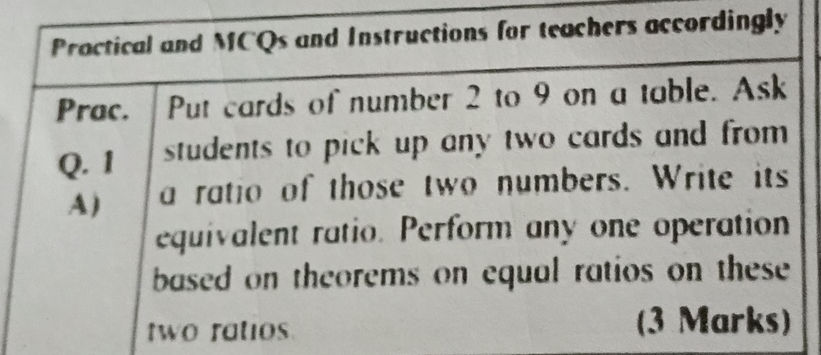 Put cards of number 2 to 9 on a table. Ask | StudyX
