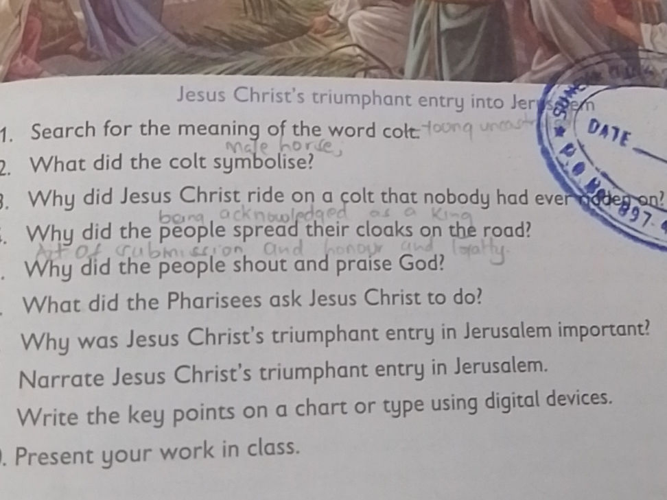 1. Search for the meaning of the word colt. | StudyX