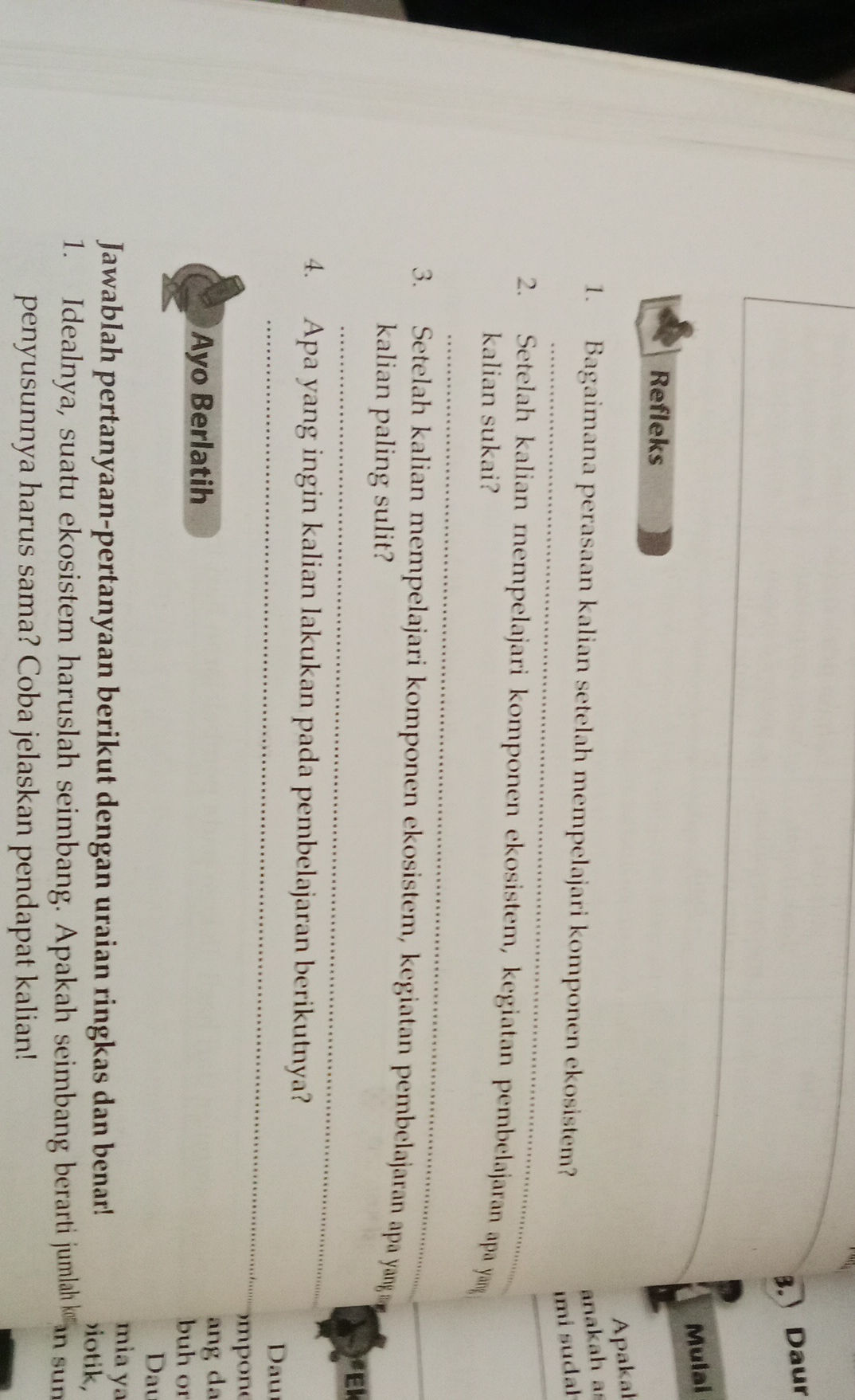 1. Bagaimana perasaan kalian setelah | StudyX