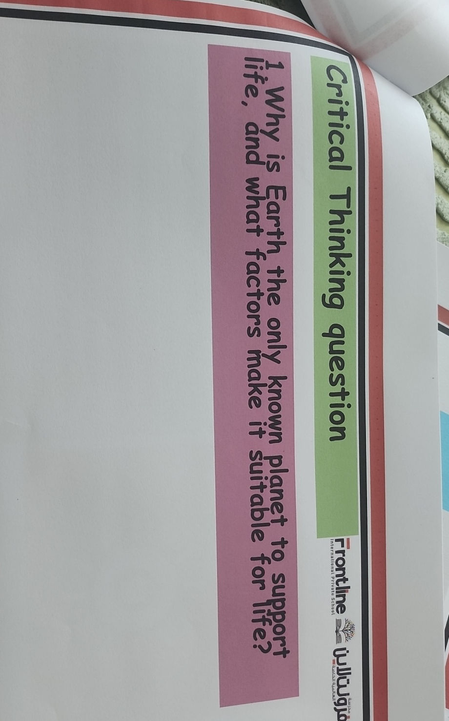 1. Why is Earth the only known planet to | StudyX