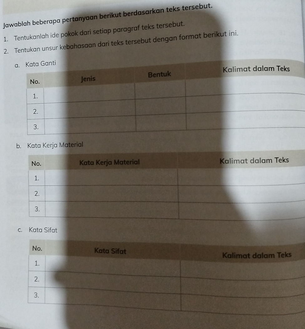 Jawablah beberapa pertanyaan berikut | StudyX
