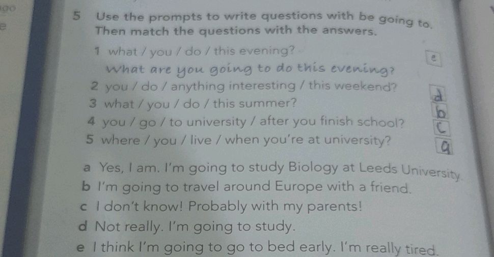 5 Use the prompts to write questions with be | StudyX