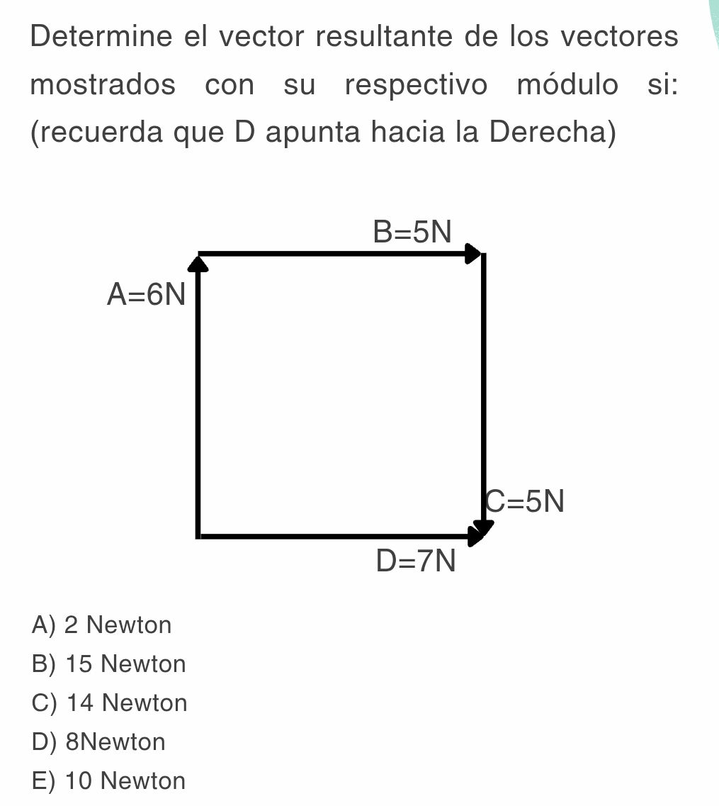 Determine el vector resultante de los | StudyX