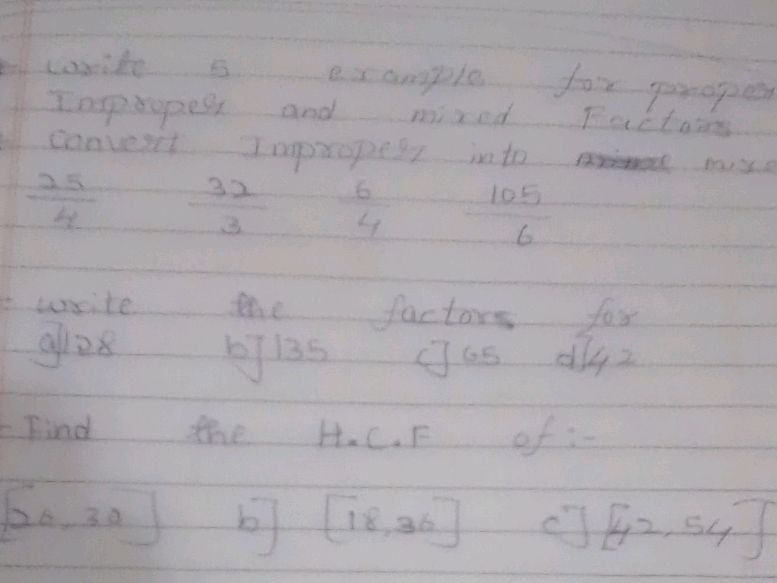 Write 5 example for proper and mixed | StudyX
