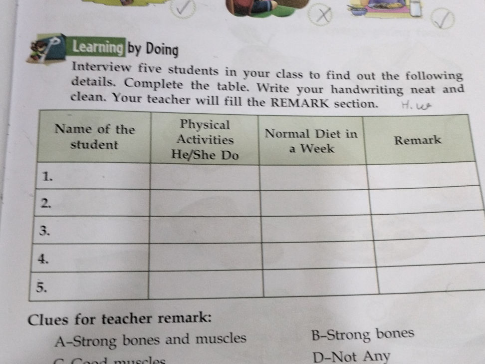 Interview five students in your class to | StudyX