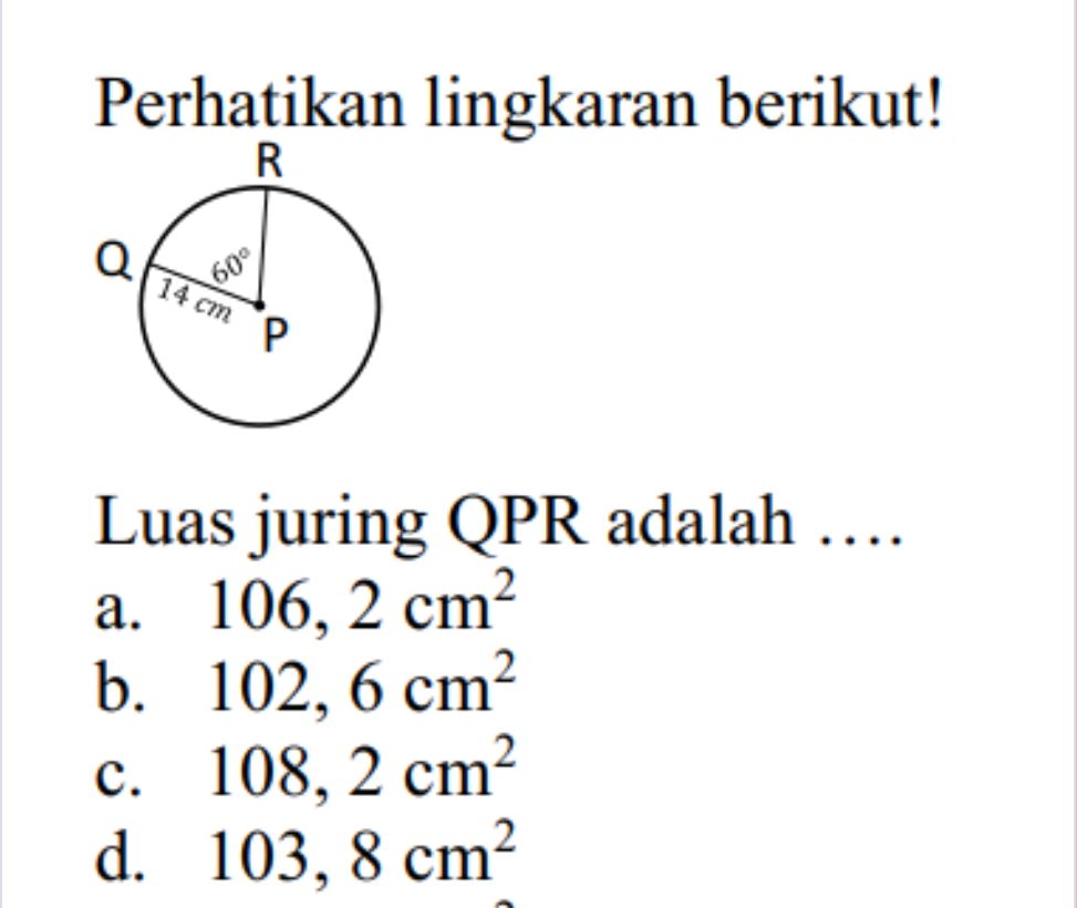 Perhatikan lingkaran berikut! ``` Q | | StudyX