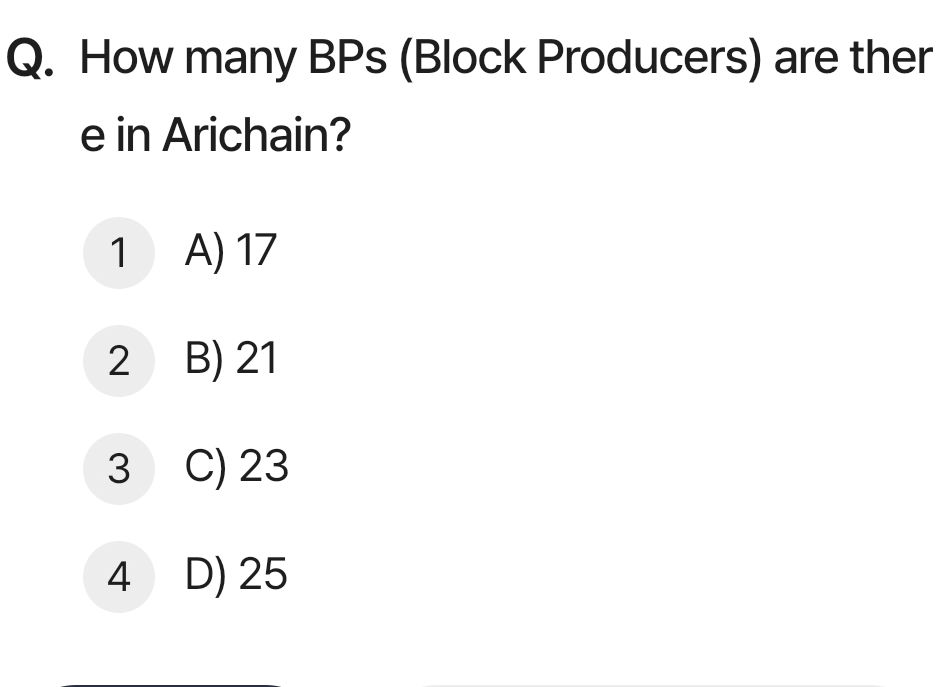 Q. How many BPs (Block Producers) are ther e | StudyX