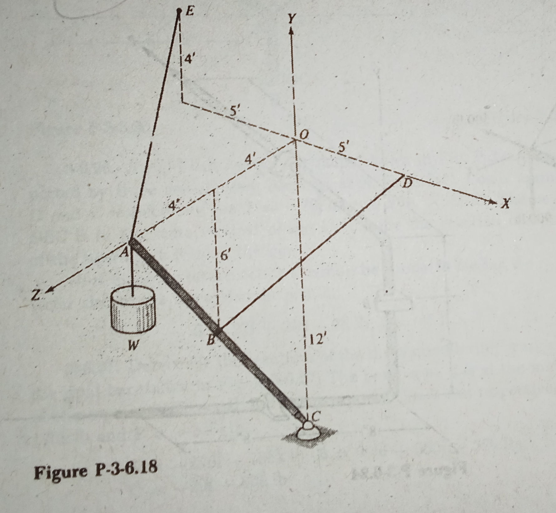 The image shows a 3D diagram of a structure | StudyX