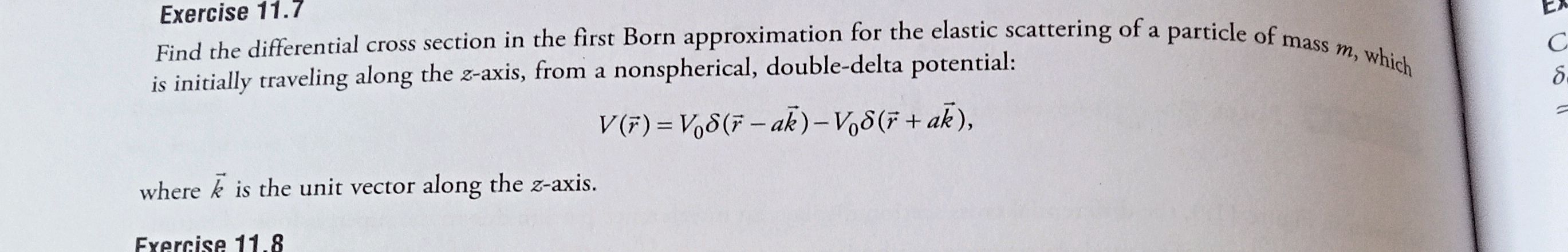 Find the differential cross section in the | StudyX