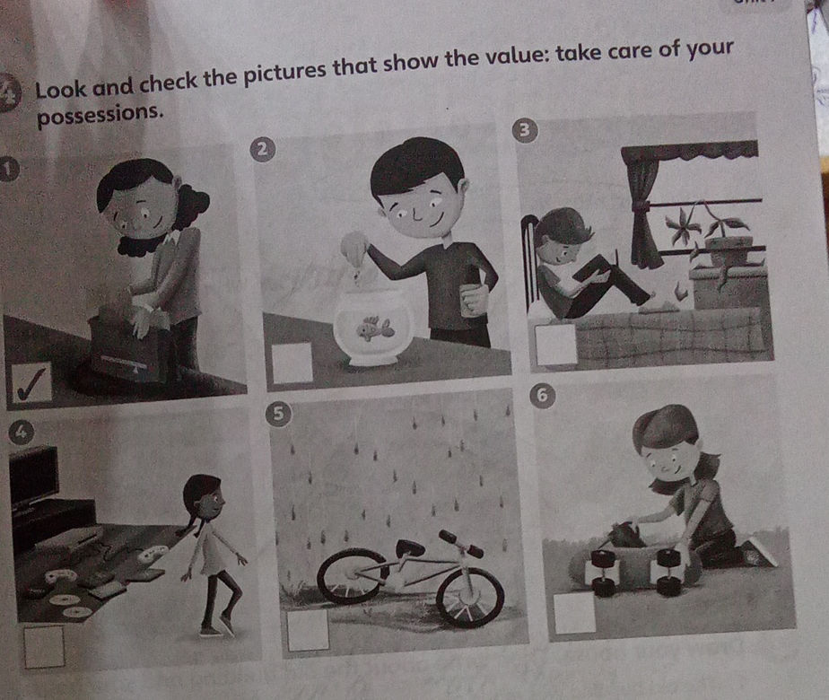 Look and check the pictures that show the | StudyX