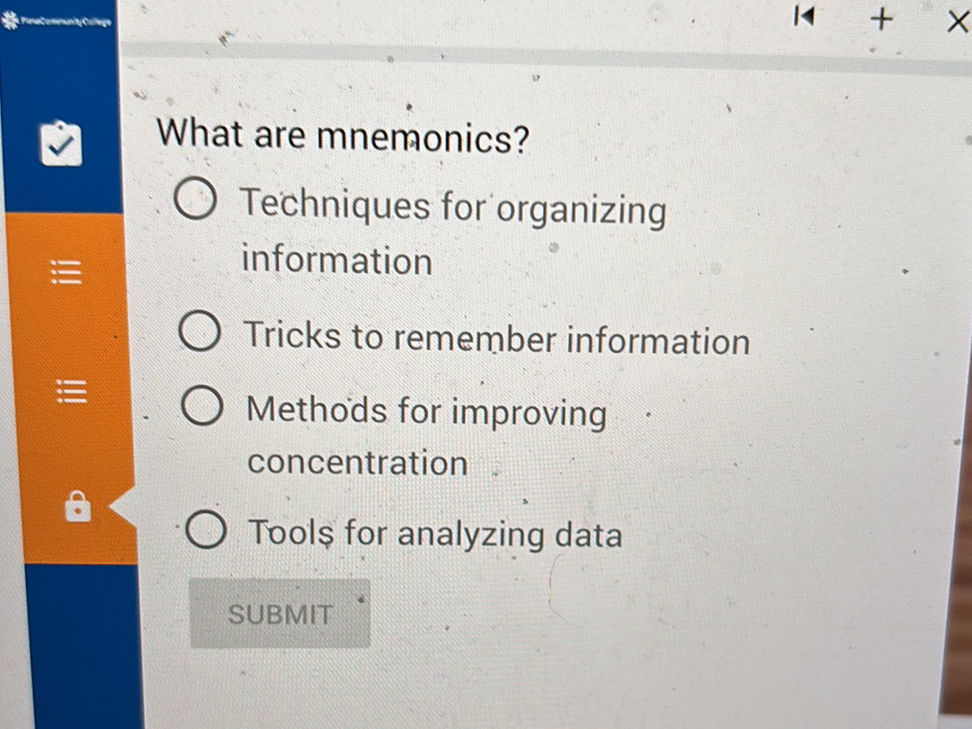 What are mnemonics? Techniques for | StudyX