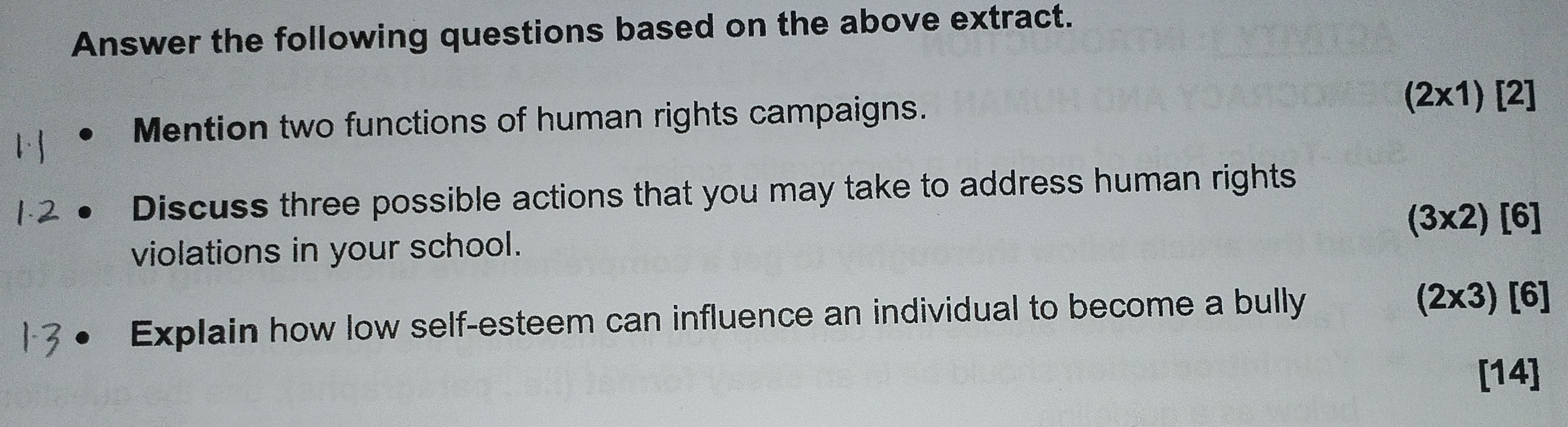 Answer the following questions based on the | StudyX