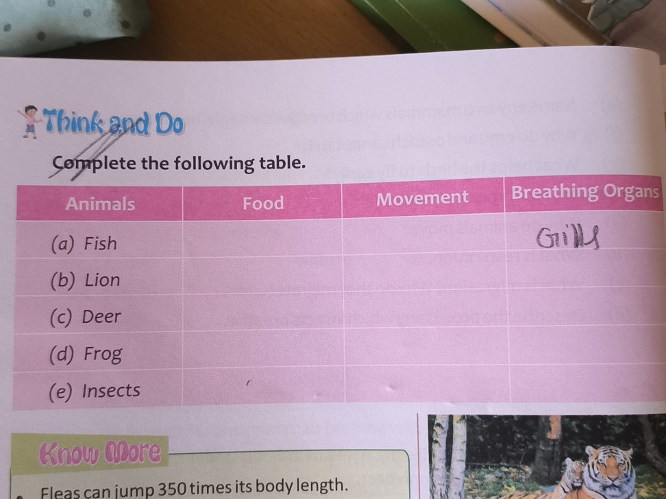Complete the following table. | Animals | | StudyX