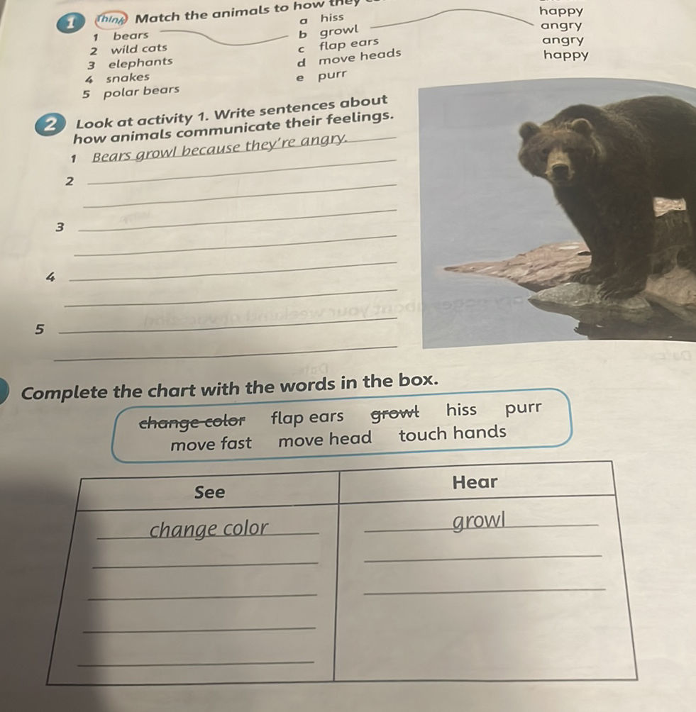 1. Match the animals to how they | StudyX