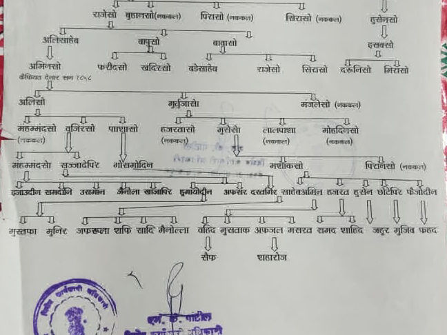 The image contains a family tree diagram. | StudyX