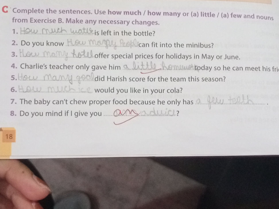 Complete the sentences. Use how much / how | StudyX