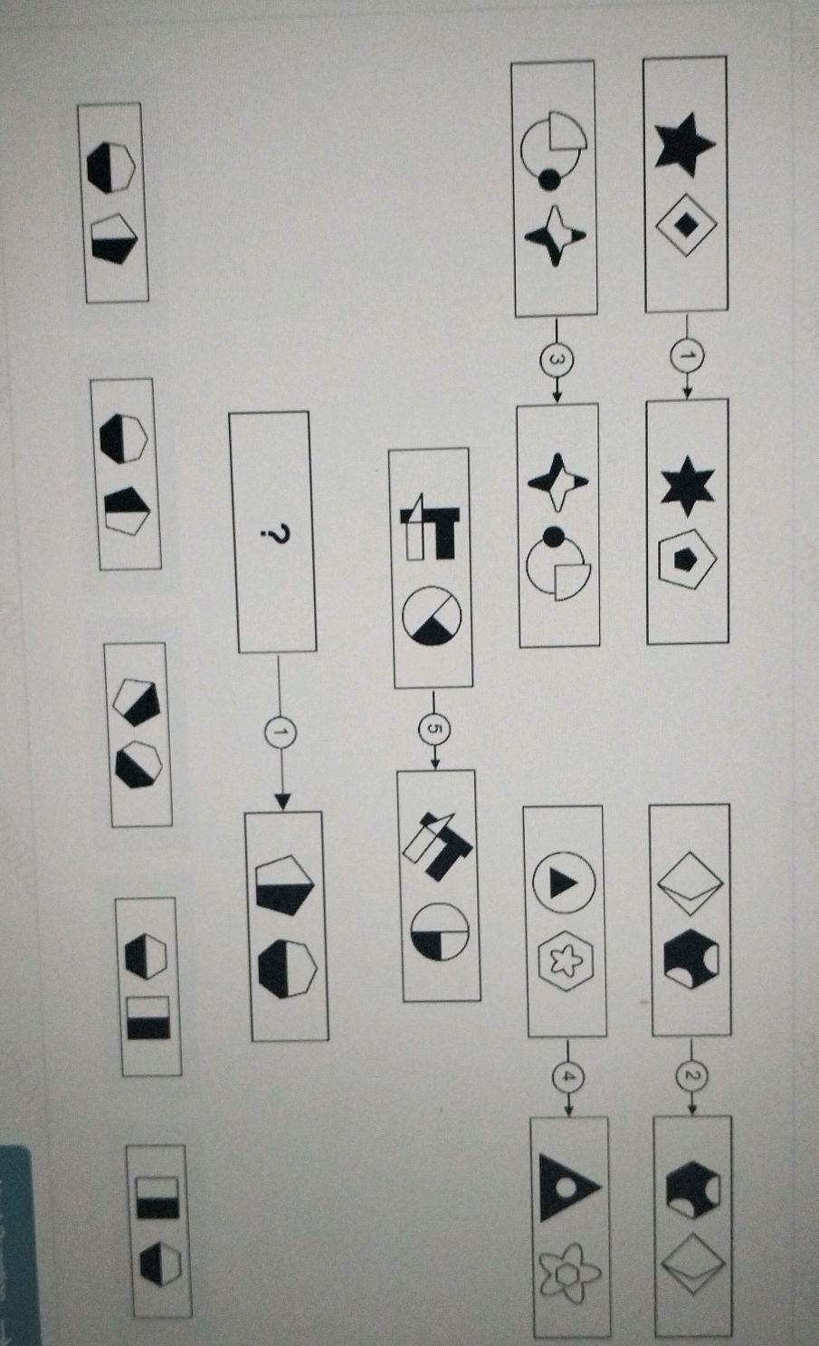 Identify the missing figure in the sequence. | StudyX