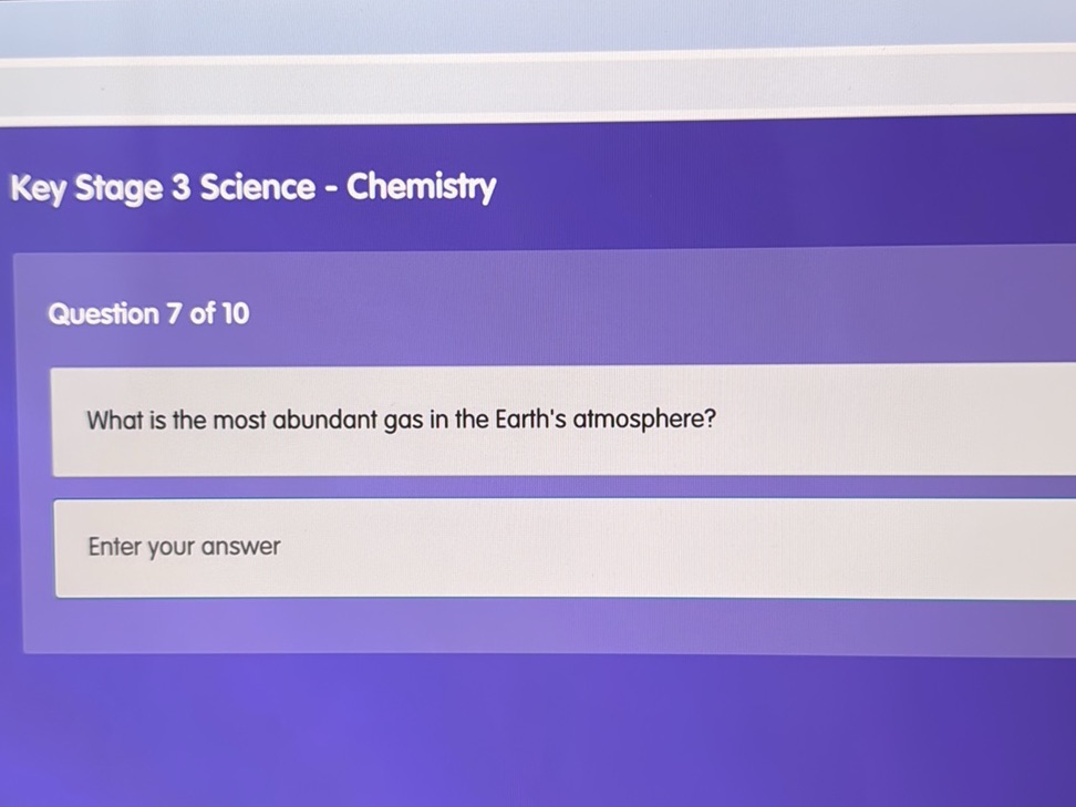 What is the most abundant gas in the Earth's | StudyX
