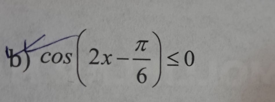 Solving Trigonometric Inequality: cos(2x - | StudyX