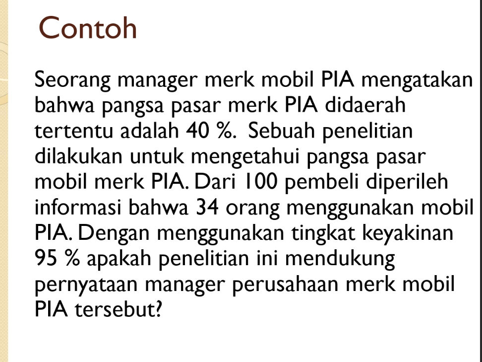 Seorang manager merk mobil PIA mengatakan | StudyX