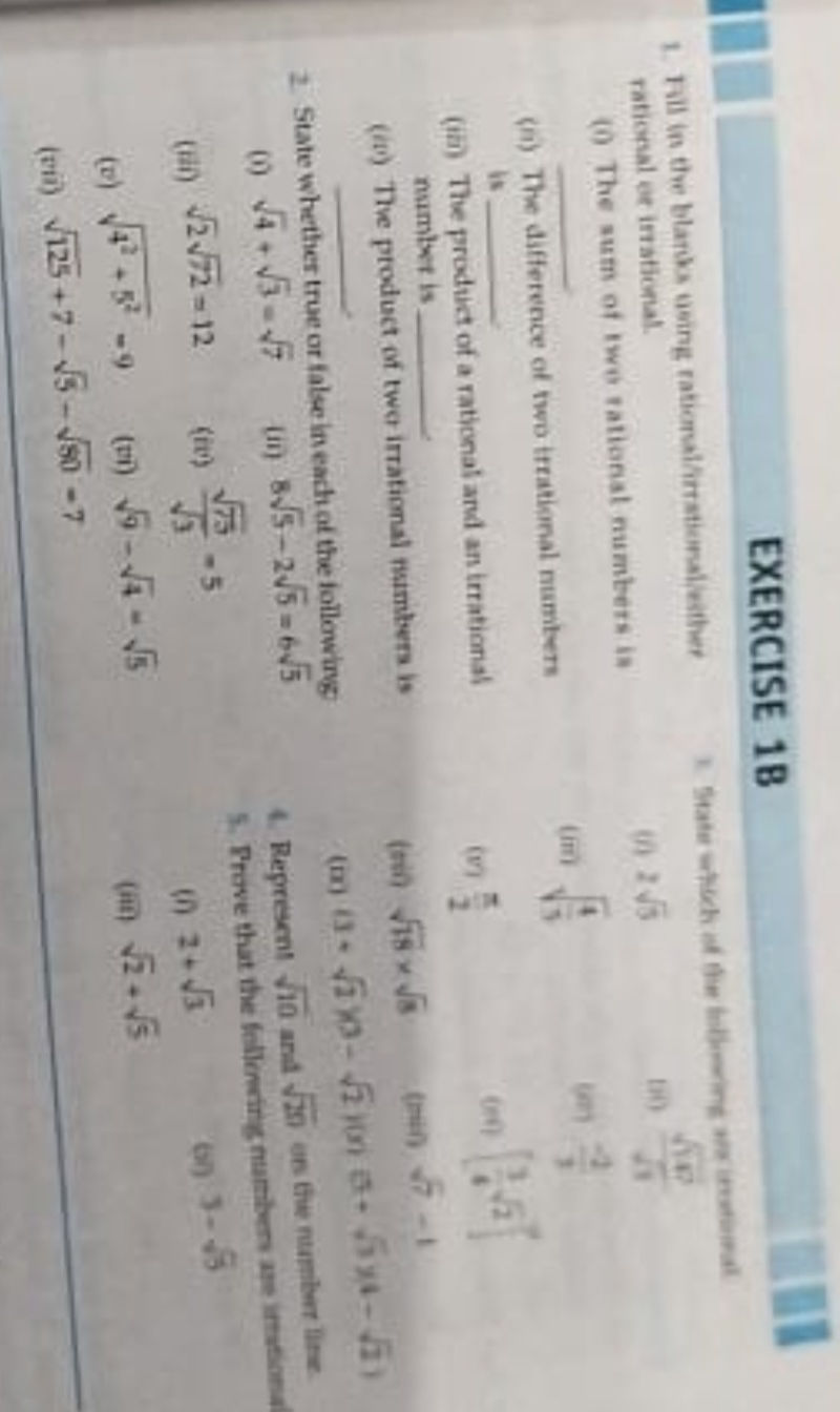 1. Fill in the blanks using | StudyX