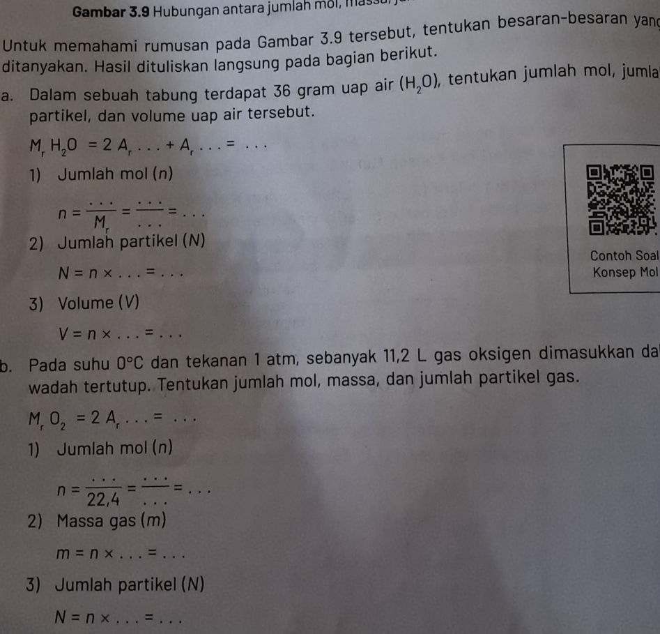 a. Dalam sebuah tabung terdapat 36 gram uap | StudyX