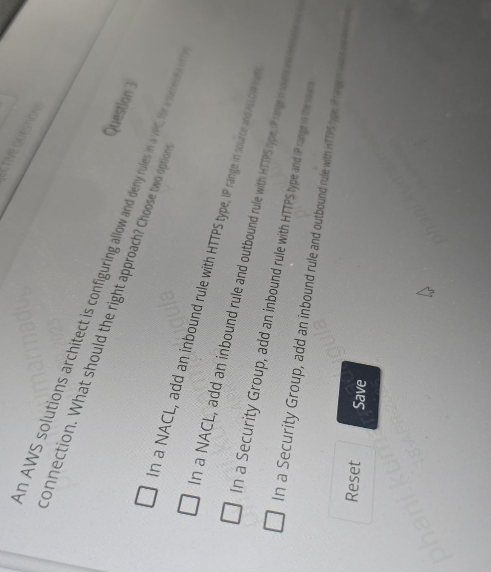 An AWS solutions architect is configuring | StudyX