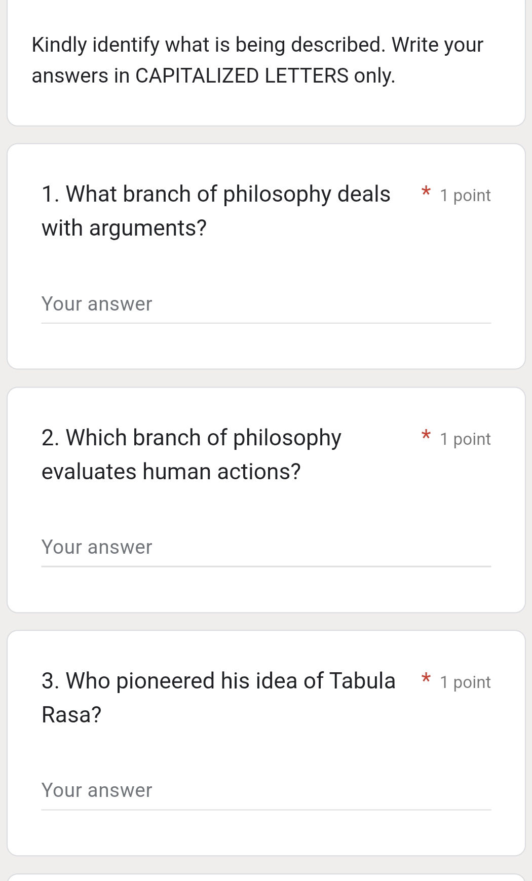 Kindly identify what is being described. | StudyX