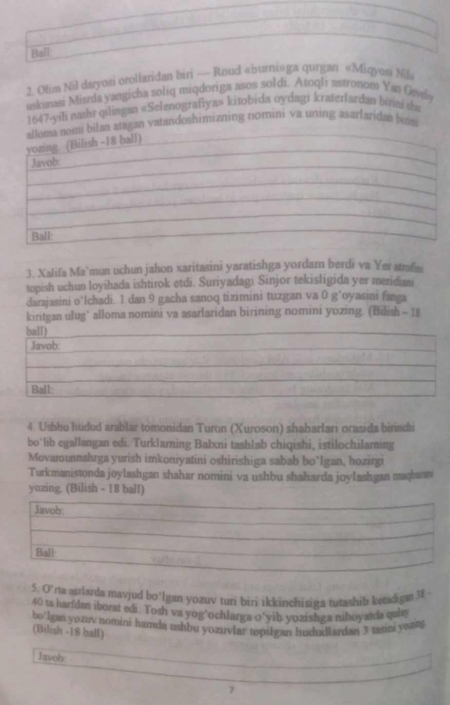 2. Olim Nil daryosi orollaridan biri - Roud | StudyX