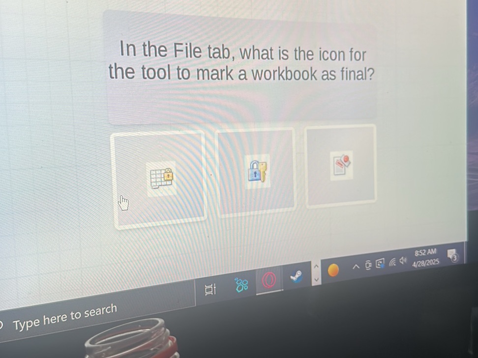 In the File tab, what is the icon for the | StudyX