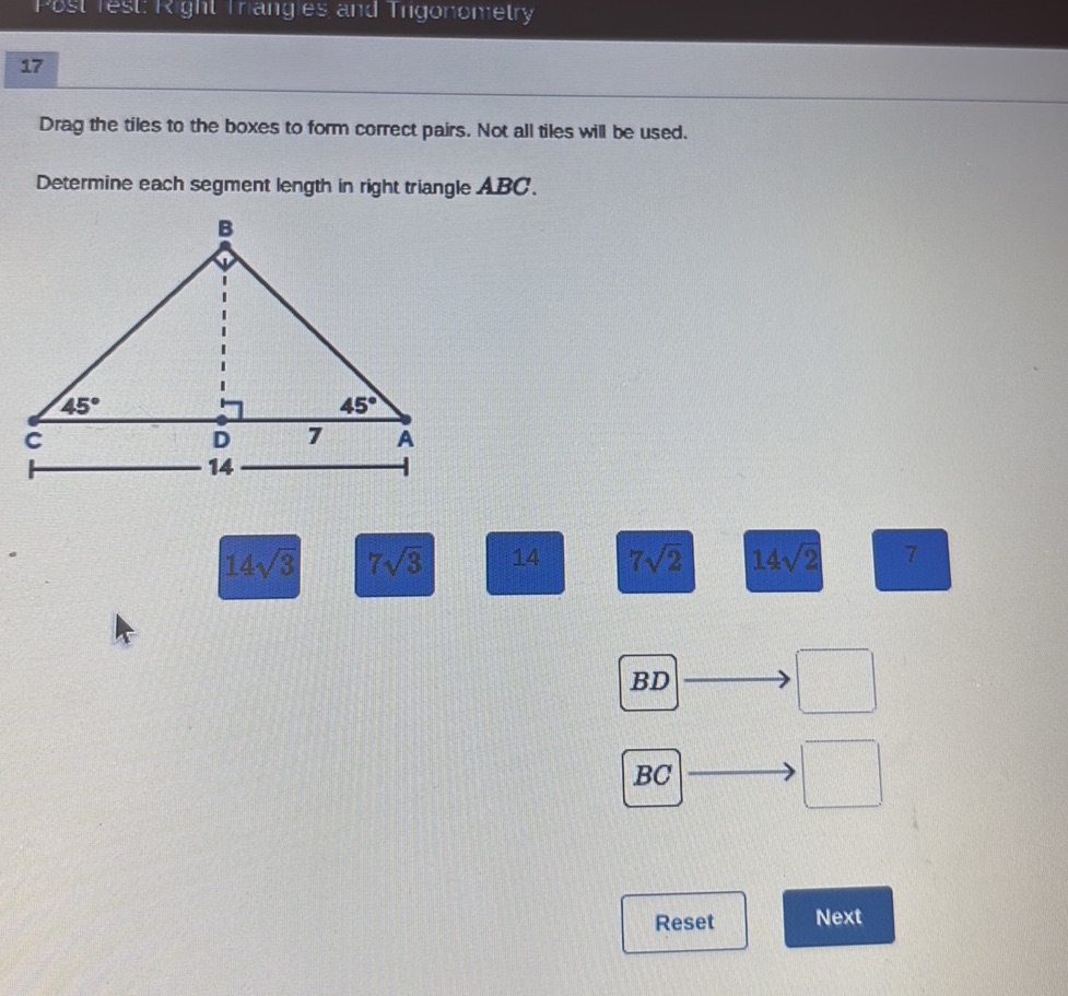 Determine each segment length in right | StudyX
