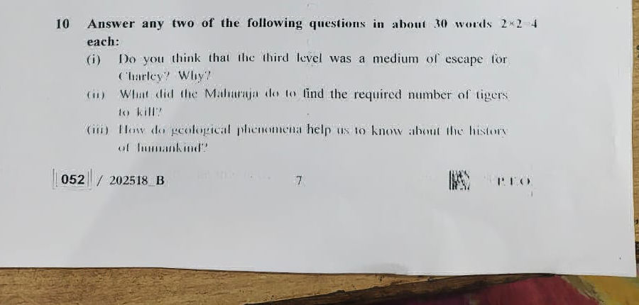 10 Answer any two of the following questions | StudyX